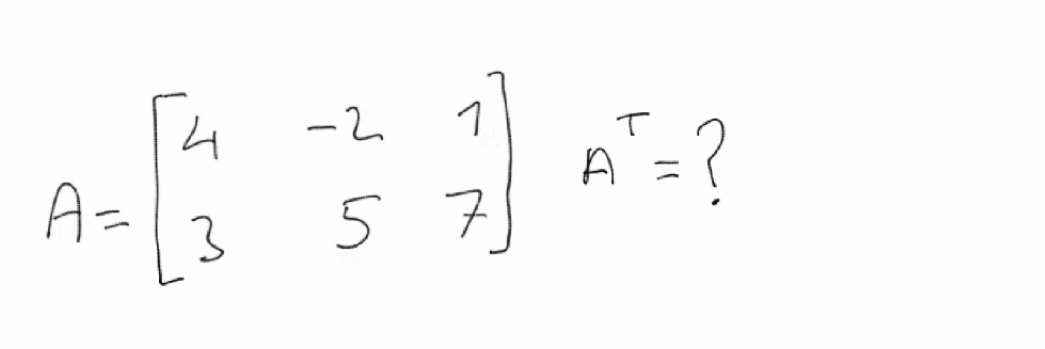 Matris Birim Eleman ve Matrisin Transpozesi (Ders 7) - Sercan CETIN